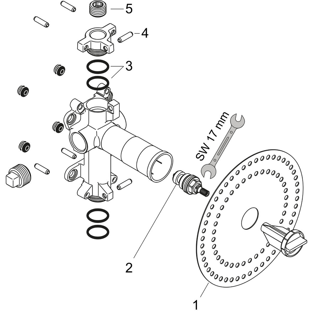 AXOR Concealed Basic set bath/shower mixers: AXOR ShowerSolutions ...