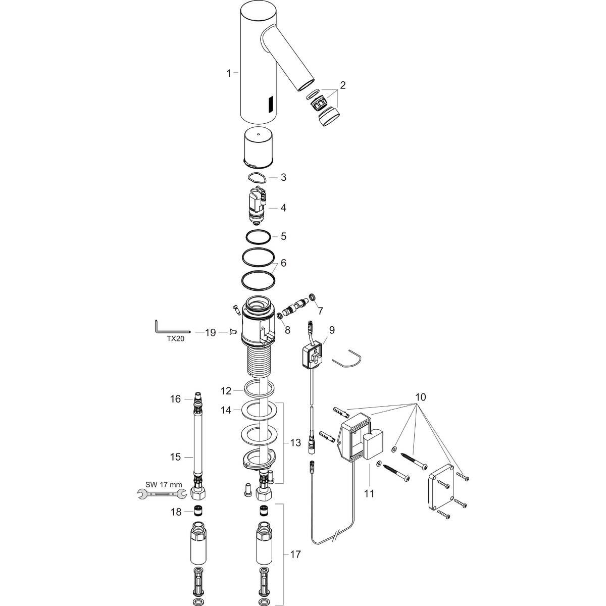AXOR Starck Waschtischmischer: Chrom, Art.-Nr. 10106000 | AXOR DE