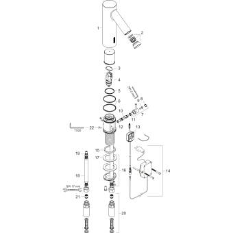 AXOR Mezcladoras de lavabo: AXOR Starck, Mezclador electrónico de ...
