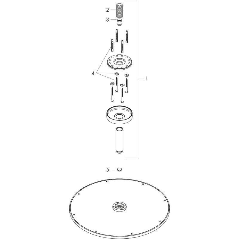 AXOR Overhead showers: AXOR ShowerSolutions, 1 spray mode, Item No ...