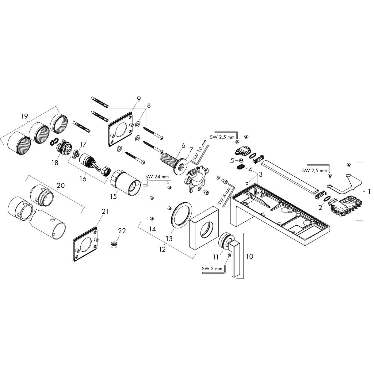 AXOR Waschtischmischer: AXOR MyEdition, Einhebel-Waschtischmischer ...