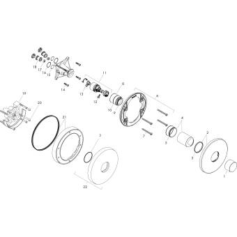AXOR Uno Shower mixers: 1 function, Chrome, Item No. 45605000