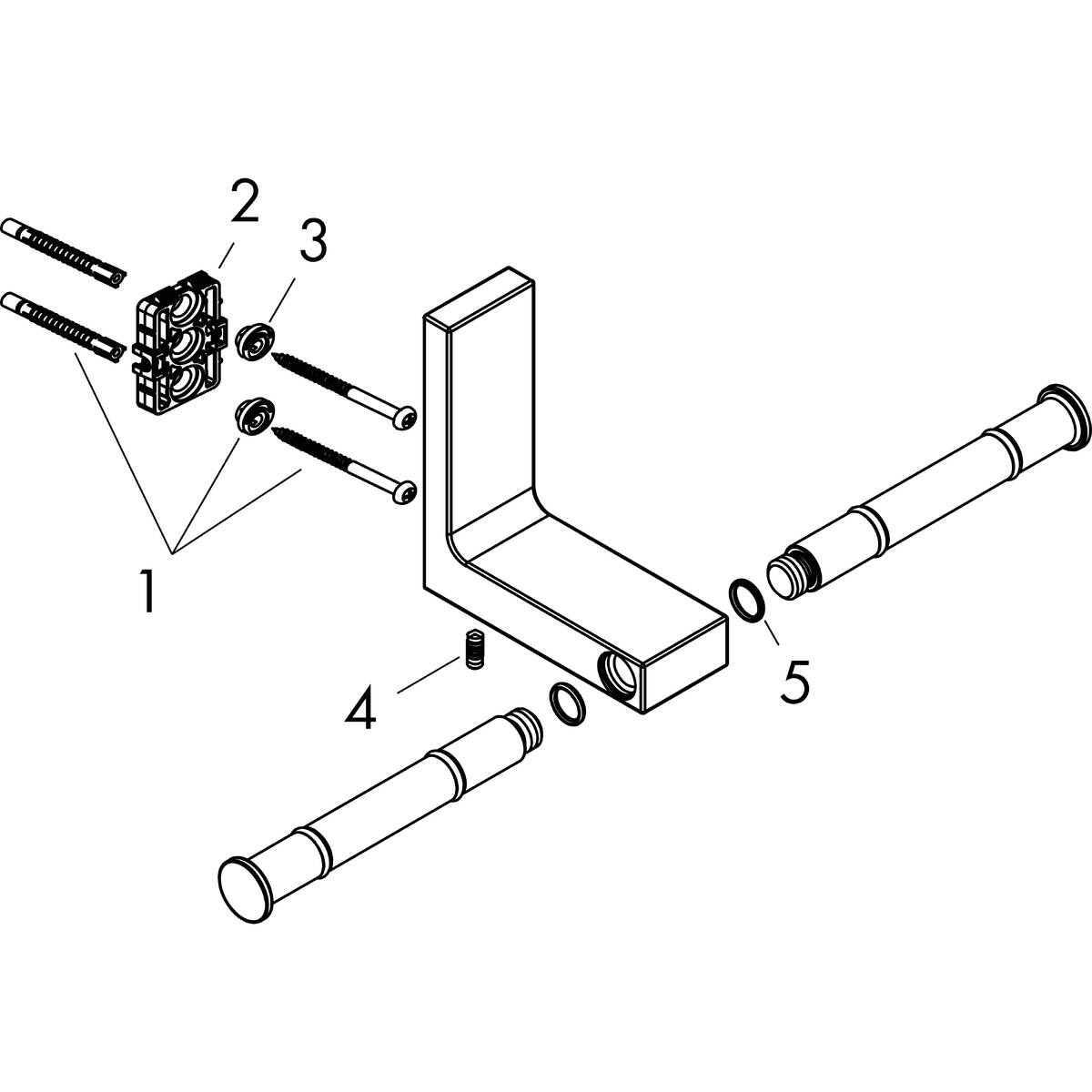 AXOR Accessories: AXOR Universal Rectangular, Toilet paper holder ...