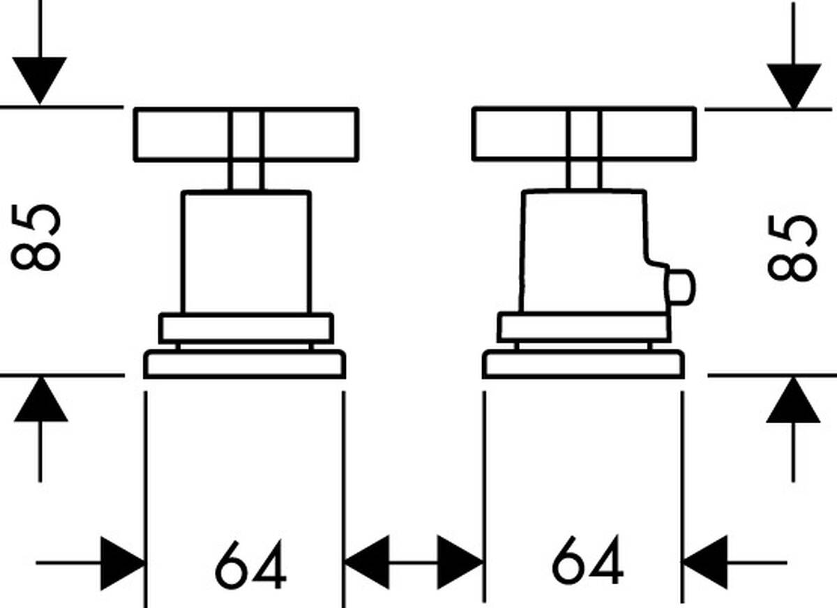 AXOR Citterio Bath mixers: 2 functions, Chrome, Item No. 39480000