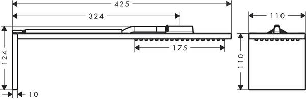 AXOR Overhead showers: AXOR ShowerComposition, 1 spray mode, Item No ...