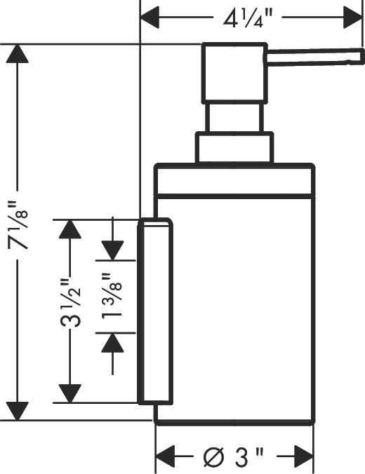 AXOR Accessories: AXOR Universal Circular, Soap dispenser, Art. no. 42810000