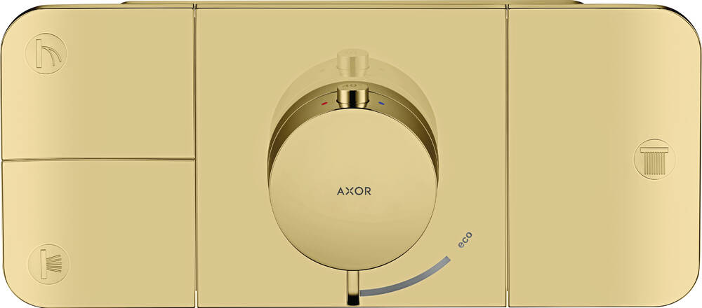 AXOR One Shower mixers: 3 functions and 1 additional outlet, Brushed ...