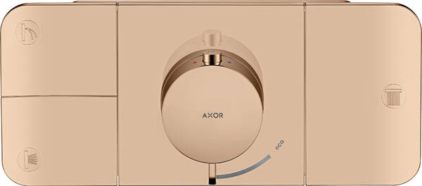 AXOR One Shower mixers: 3 functions and 1 additional outlet, Brushed ...