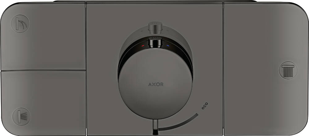 AXOR One Shower mixers: 3 functions and 1 additional outlet, Brushed ...