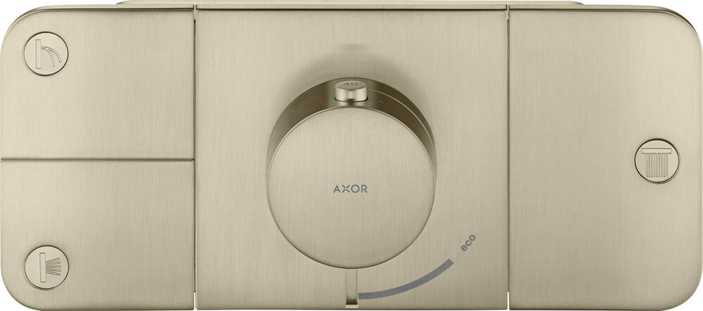 AXOR One Shower mixers: 3 functions and 1 additional outlet, Brushed ...