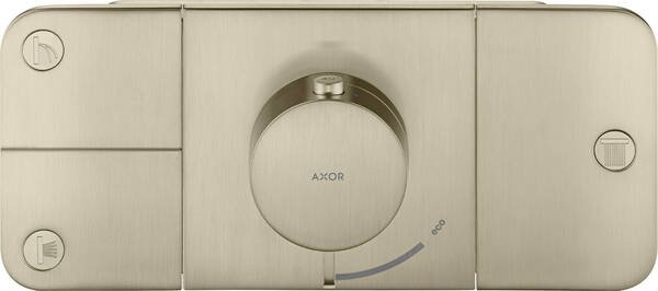 AXOR One Shower mixers: 3 functions and 1 additional outlet, Brushed ...