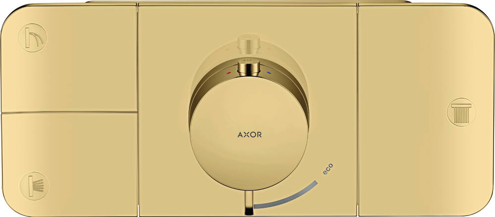 AXOR One Shower mixers: 3 functions and 1 additional outlet, Brushed ...