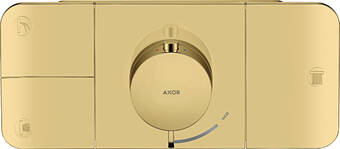 AXOR One Shower mixers: 3 functions and 1 additional outlet, Brushed ...