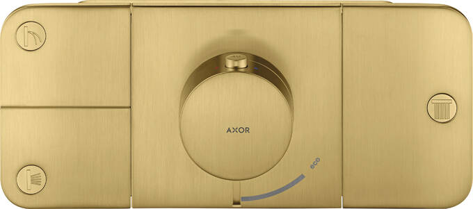 AXOR One Shower mixers: 3 functions and 1 additional outlet, Brushed ...