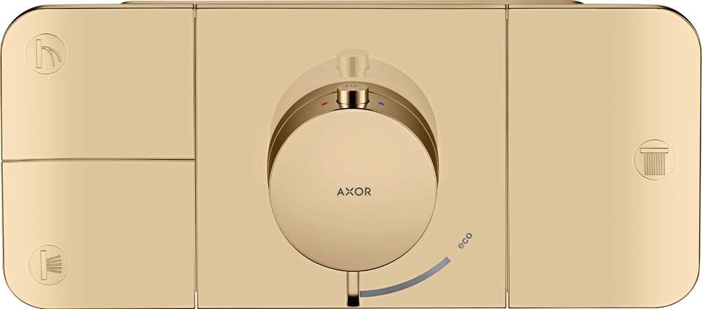 AXOR One Shower mixers: 3 functions and 1 additional outlet, Brushed ...