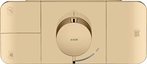 AXOR One Shower mixers: 3 functions and 1 additional outlet, Brushed ...