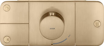 AXOR One Shower mixers: 3 functions and 1 additional outlet, Brushed ...