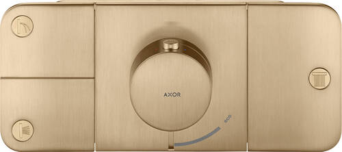 AXOR One Shower mixers: 3 functions and 1 additional outlet, Brushed ...
