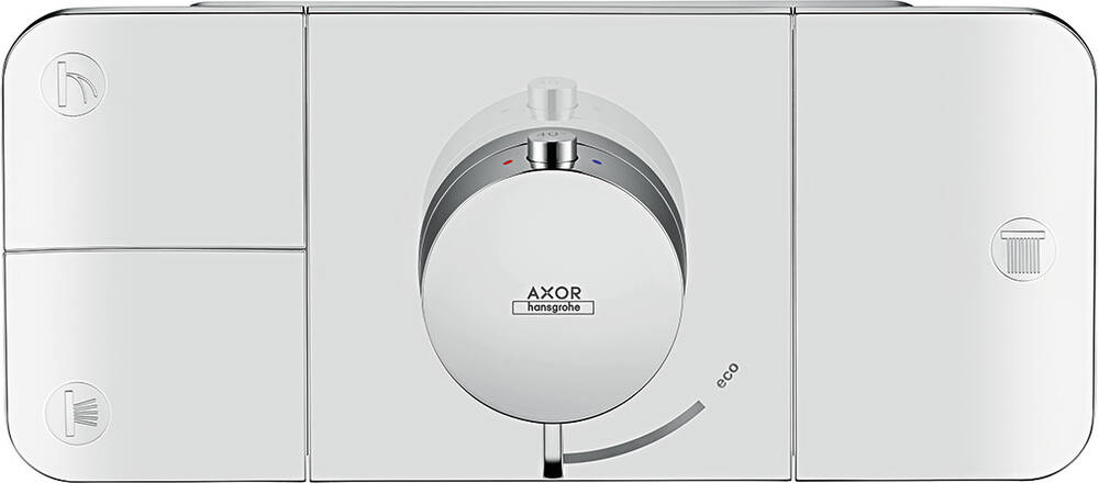 AXOR One Shower mixers: 3 functions and 1 additional outlet, Brushed ...