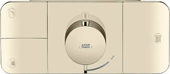 AXOR One Shower mixers: 3 functions and 1 additional outlet, Brushed ...