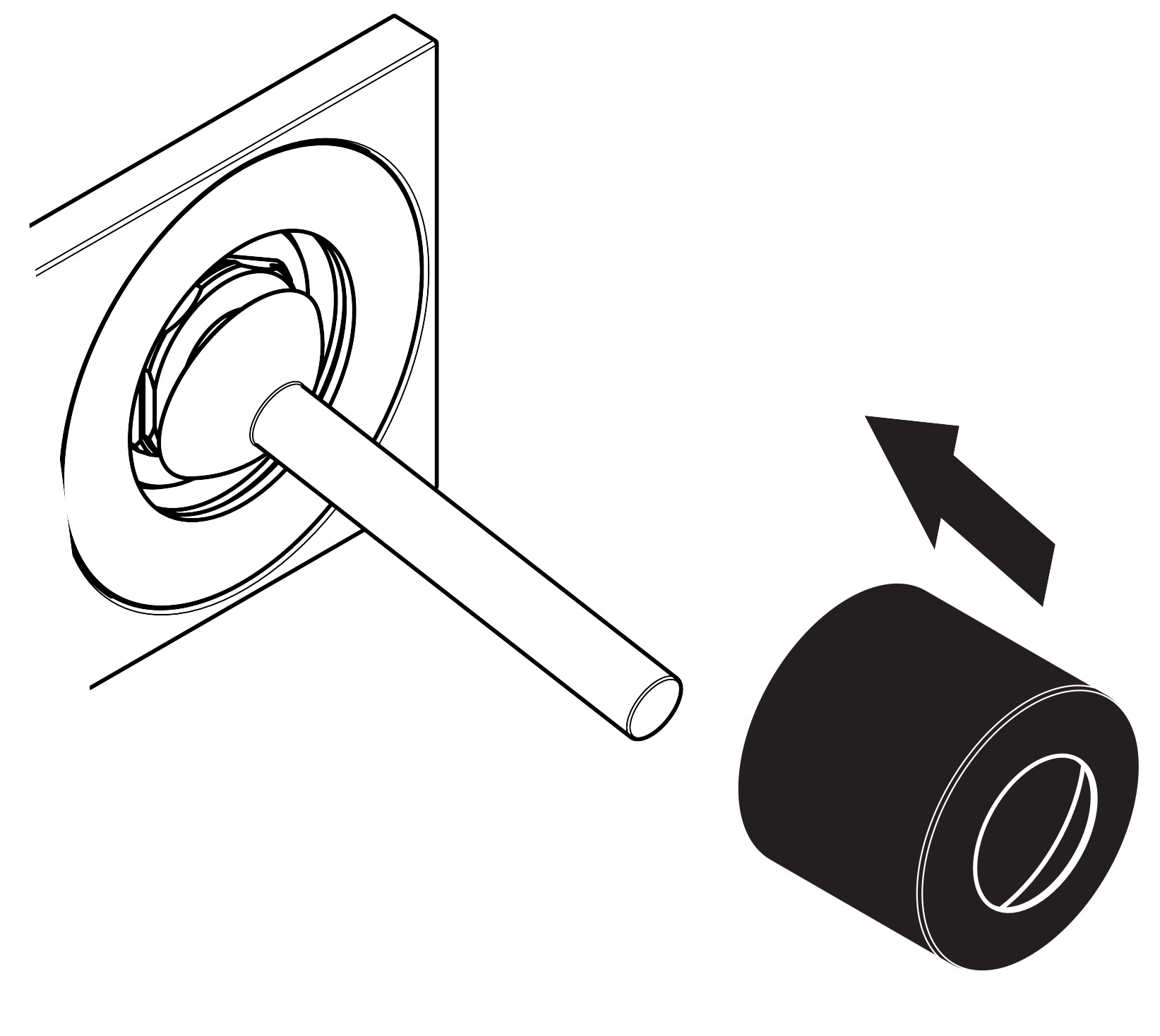 AXOR Ricambi: HG cap long AXOR finish set 2-hole, Cod.art. 96908000