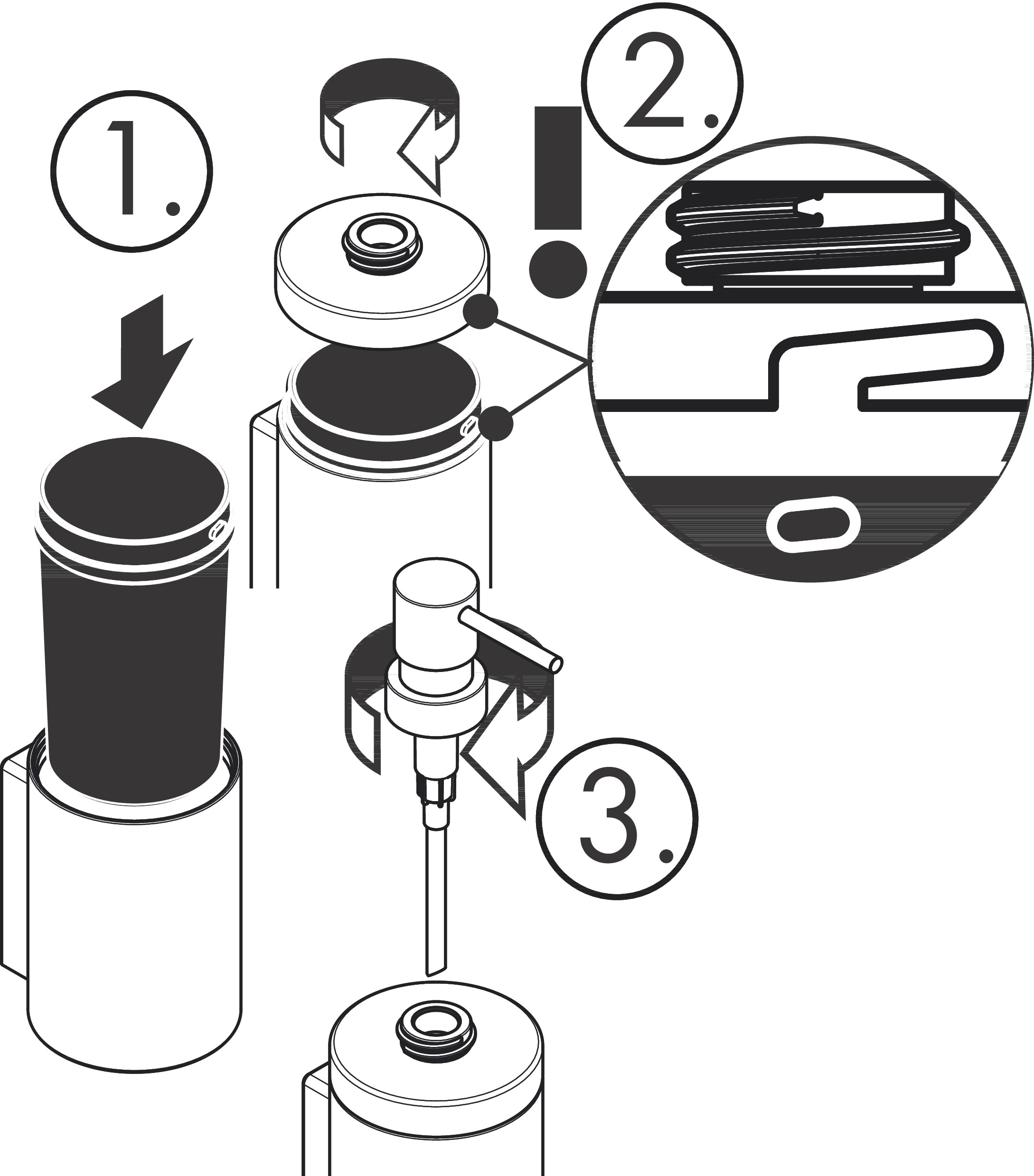 hansgrohe Spare parts: Insert lotion dispenser AX Circular, Item No ...