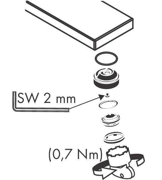 AXOR Spare parts: Aerator M24x1 (5 l/min), Item No. 93426000