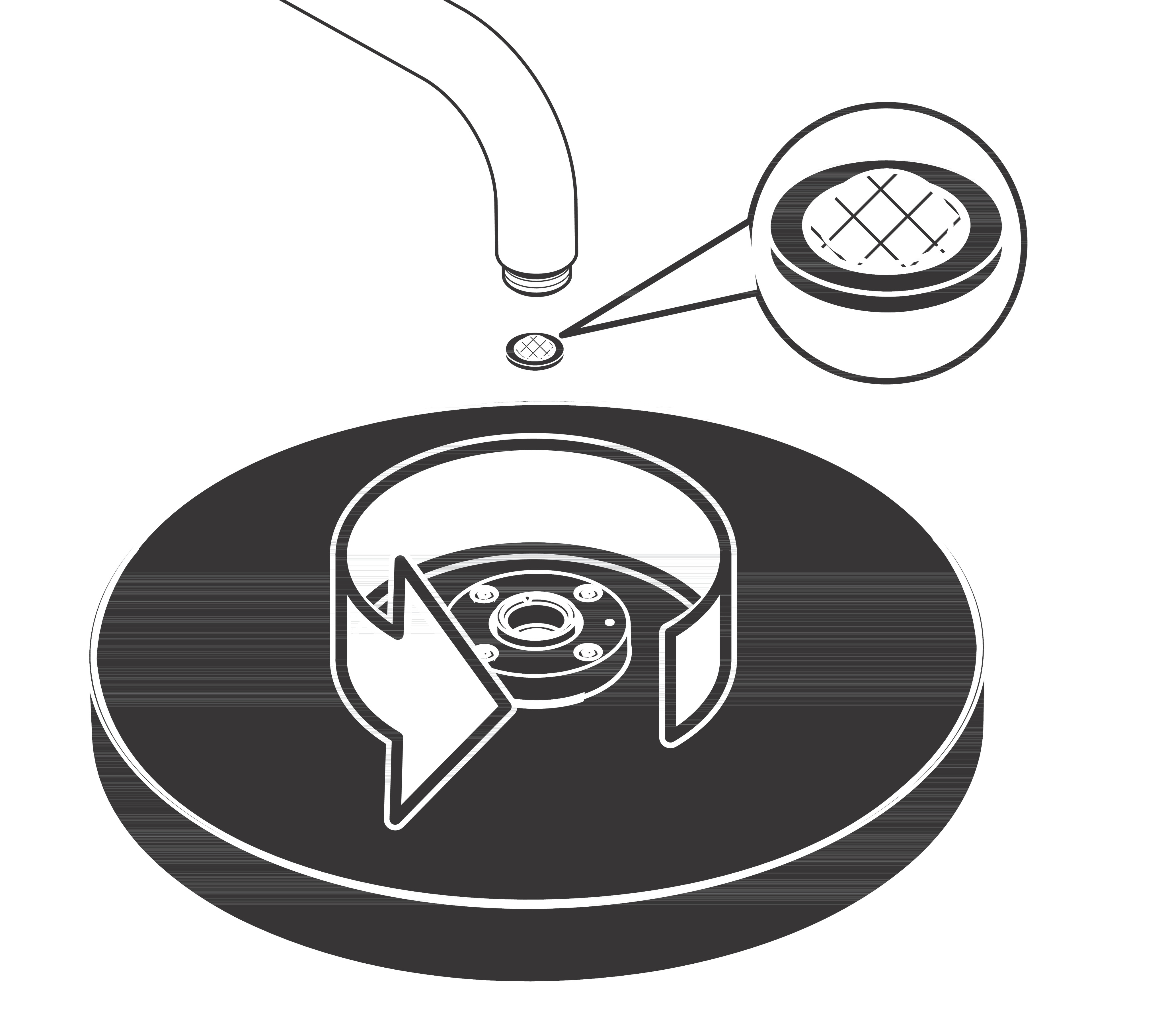 AXOR Spare parts: Overhead shower for Showerpipe, Item No. 94360000