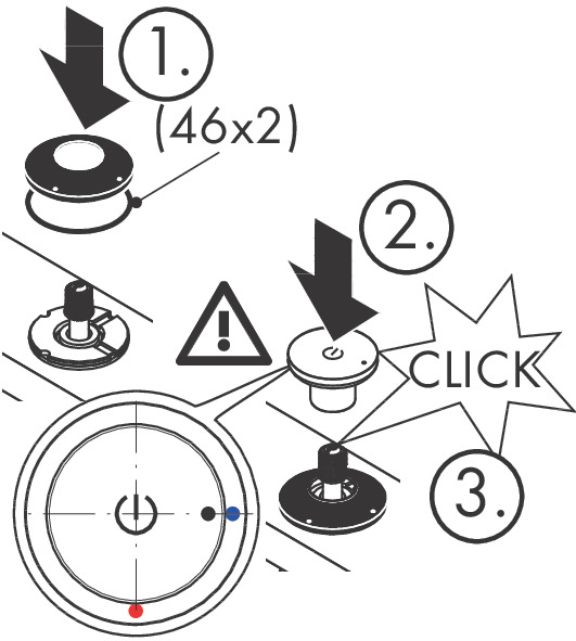 AXOR Spare parts: Escutcheon for handle, Item No. 94893000