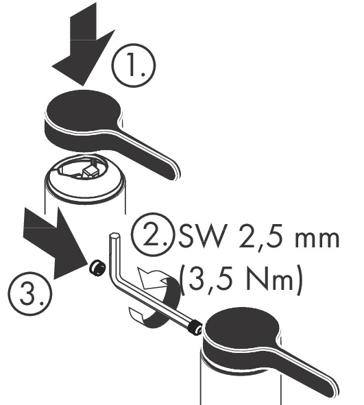 hansgrohe Spare parts: handle, Item No. 94026670