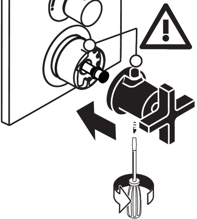 AXOR Spare parts: Cross handle AXOR Citterio thermostat, Item No. 39391000