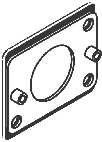 AXOR Ersatzteile: Montageblech für AXOR MyEdition 2-Loch Waschtisch ...