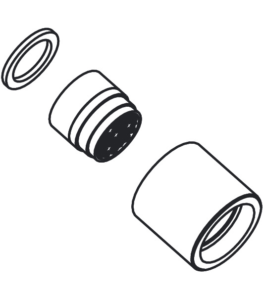 AXOR Ricambi: Aerator bidet mixer, Cod.art. 97360000