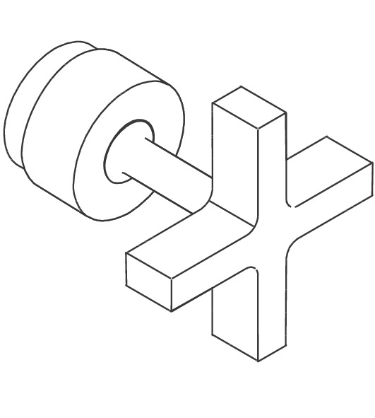 アクサー スペアパーツ: HG cross handle AXOR Citterio 3-hole, 品番 39295000