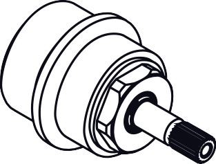 hansgrohe Spare parts: HG Escutcheon nut shut off unit chrome, Item No ...