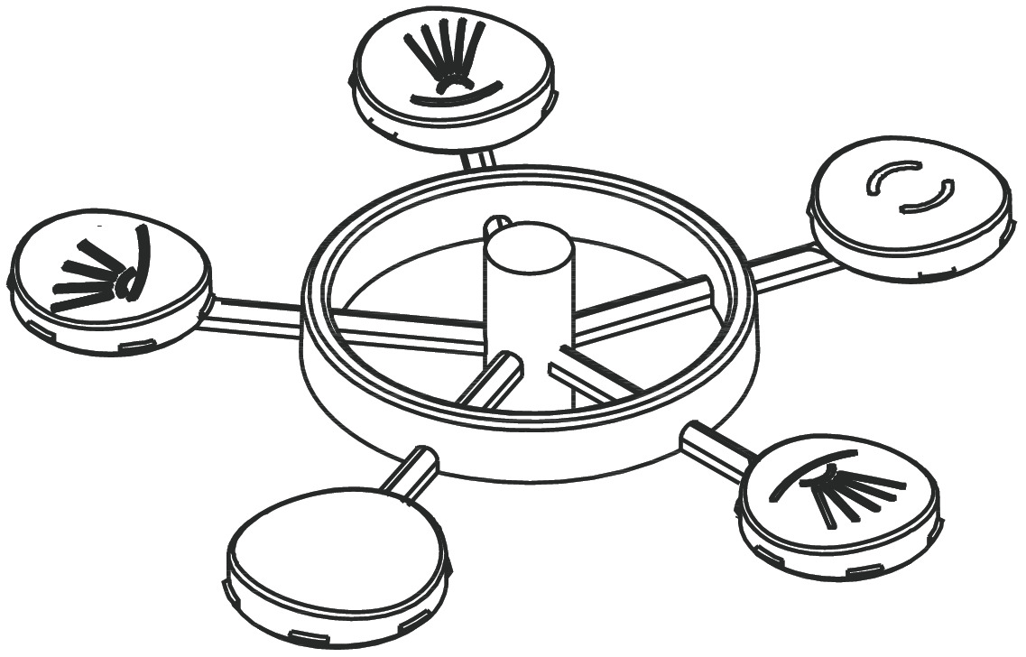 AXOR Spare parts: HG function symboles handle AXOR, Item No. 95237000