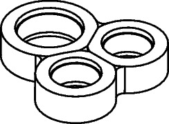 AXOR Spare parts: Seal for M3 cartridge, Item No. 93383000