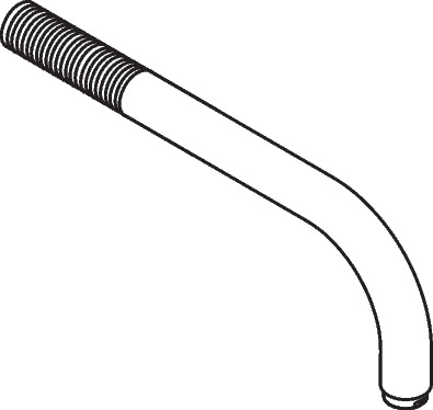 AXOR Spare parts: spout for wall mounted mixer, Item No. 97368000