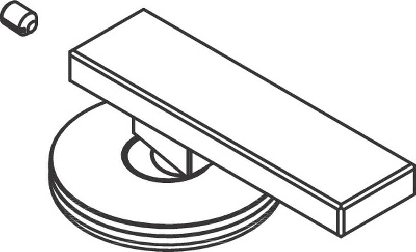 AXOR Spare parts: HG handle AXOR Starck chrome, Item No. 93590000