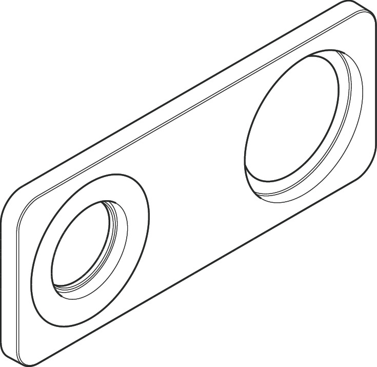 AXOR Spare parts: base plate AXOR Citterio M basin, Item No. 98961000