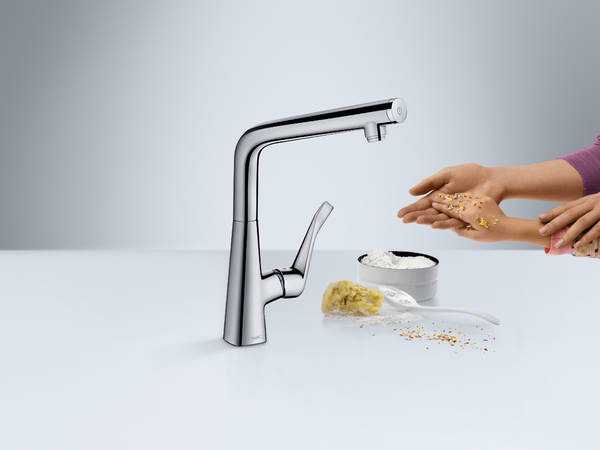 hansgrohe Küchenmischer: Metris Select M71, Einhebel-Küchenmischer 320 ...