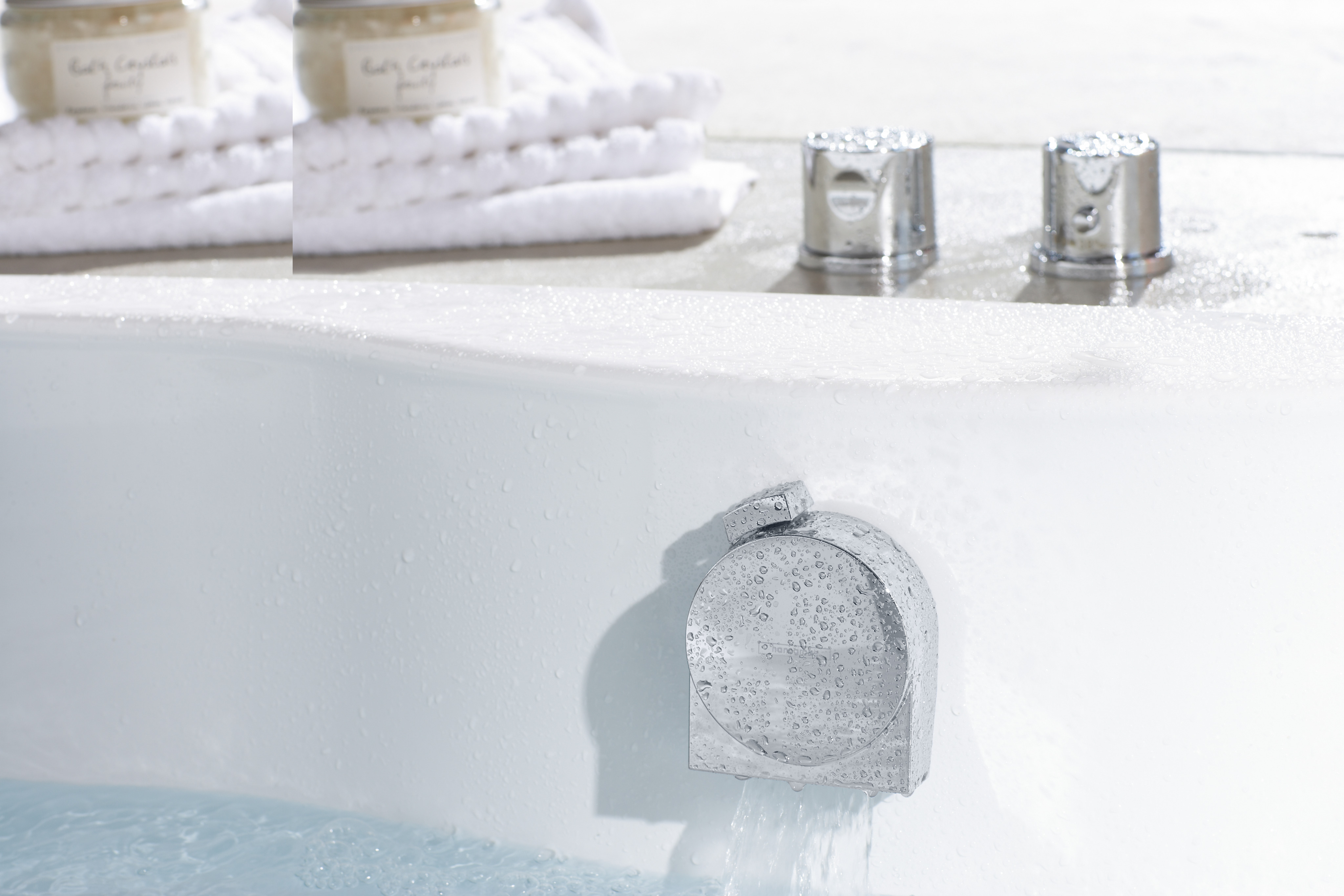hansgrohe Bath filler with waste and overflow: Exafill S, Finish set ...
