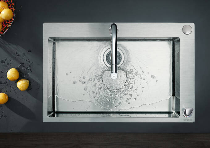 hansgrohe Sinks: S71, S711-F660 Built-in sink 660, Item No. 43302800