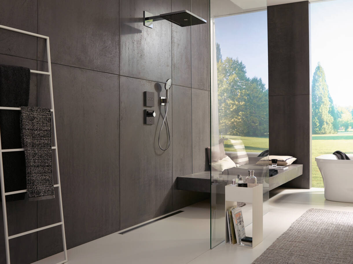 hansgrohe Overhead showers: Rainmaker Select, 3 spray modes, Item No ...