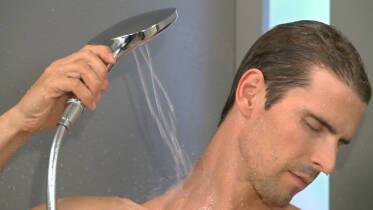 hansgrohe Douchettes: Raindance Select E, 3 types de jets, N° article ...