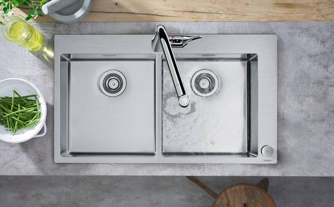 hansgrohe Sinks: S71, S711-F765 Built-in sink 370/370, Item No. 43303800