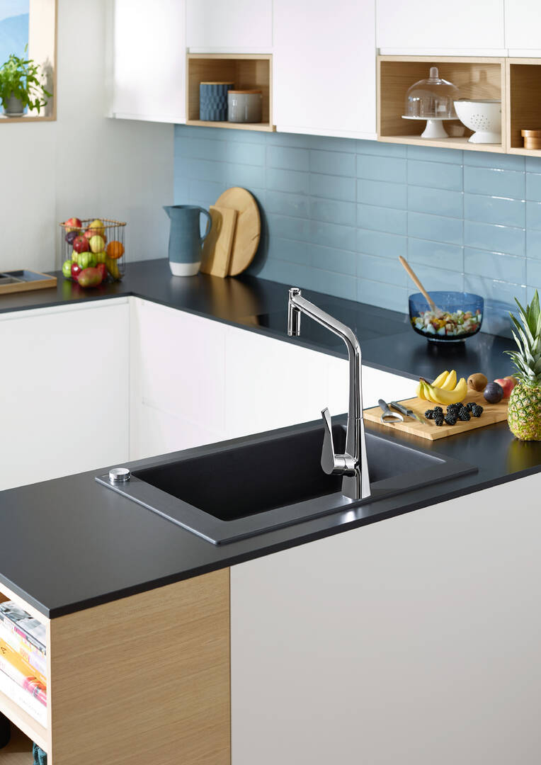 hansgrohe Sinks: S51, S510-F660 Built-in sink 660, Item No. 43313170 ...