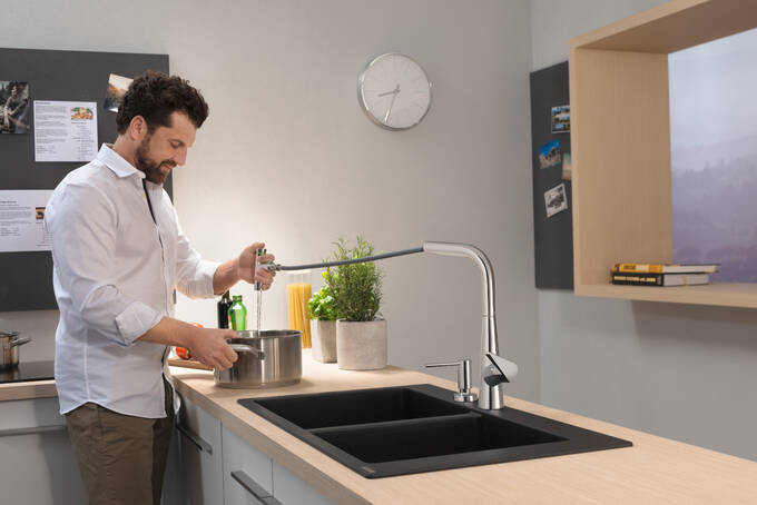 hansgrohe Kitchen mixers: Talis Select M51, Single lever kitchen mixer ...