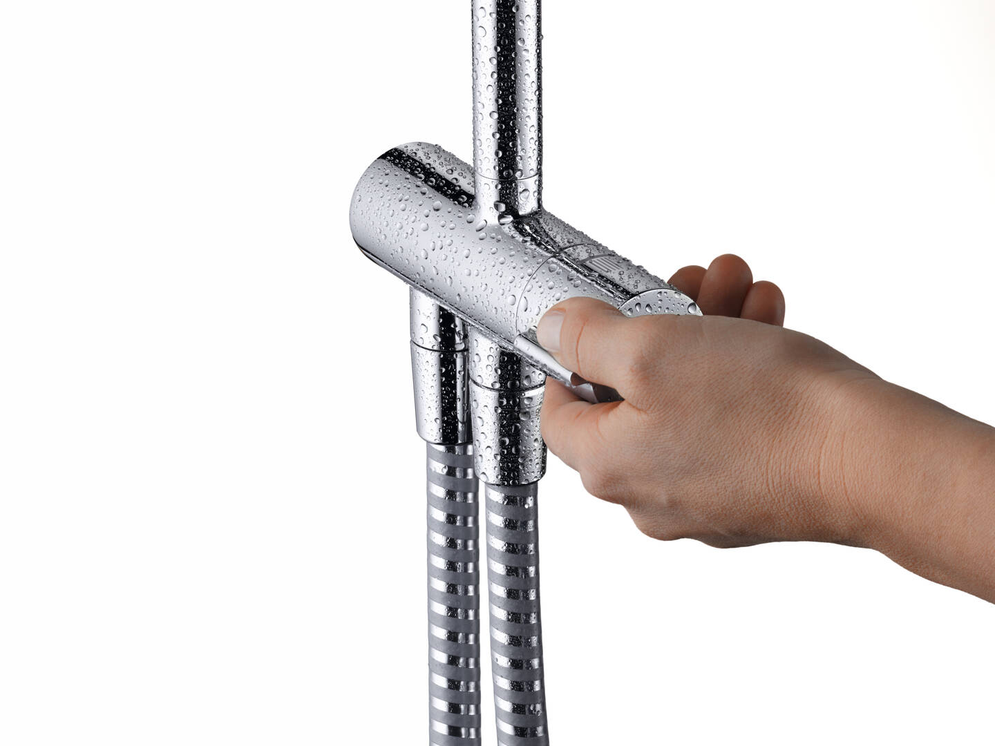 hansgrohe Sprchové systémy Showerpipe: Vernis Shape, 1 druh proudu, Č ...