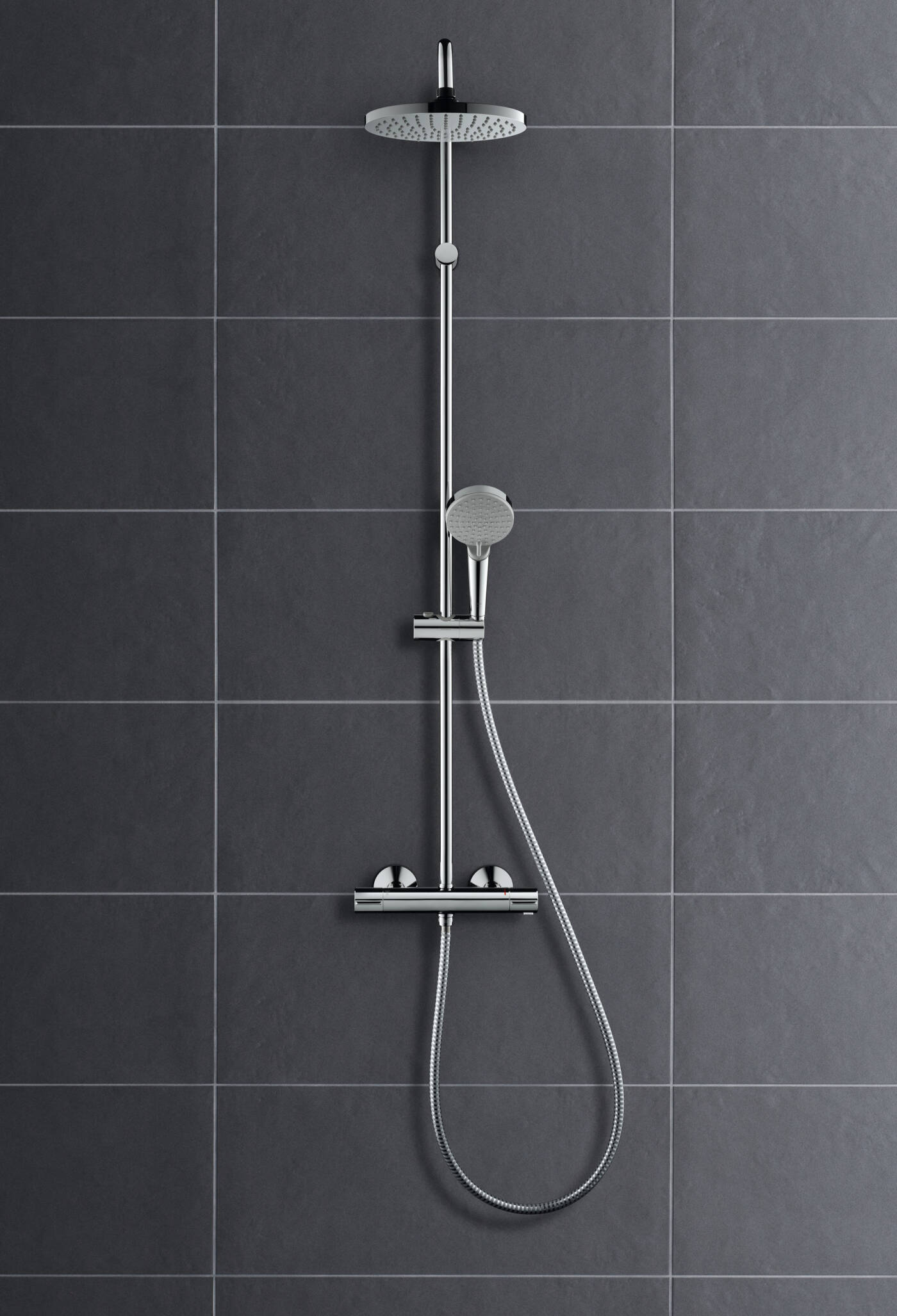 hansgrohe Showerpipes: Vernis Blend, 1 straalsoort, Art.-nr. 26276670 ...